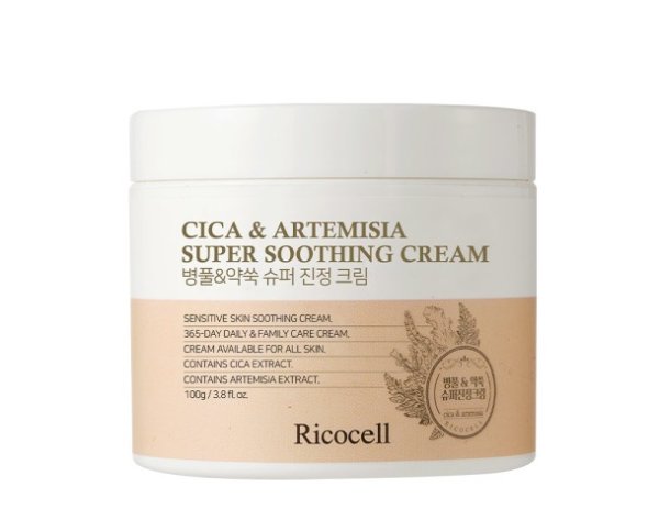Ricocell Cica & Artemisia Super Soothing Cream 100g - testerkorea