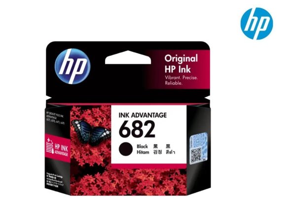 HP 682 Black Original Ink Advantage Cartridge - tonerprintthai