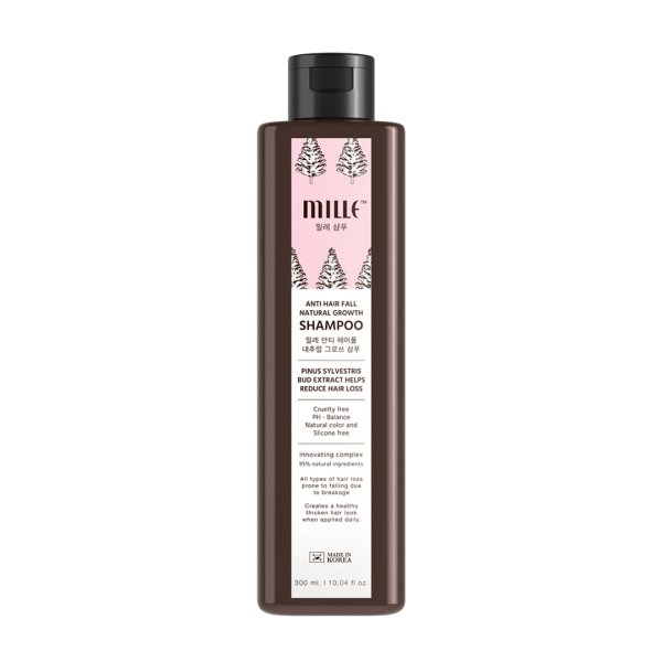 MILLE ANTI HAIR FALL NATURAL GROWTH SHAMPOO 300 ML. - millebeaute