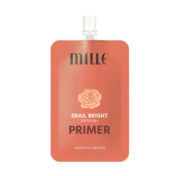 MILLE ไพรเมอร์คอลลาเจน SNAIL BRIGHT PRIMER 6G. - millebeaute