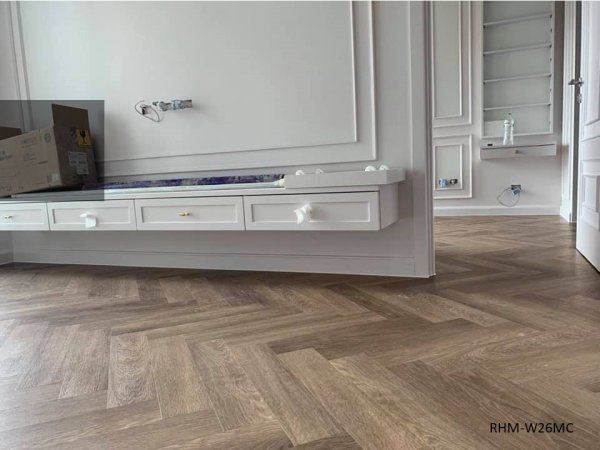 กระเบื้องยางลายก้างปลา SPC Click Lock Herringbone - tk-decor