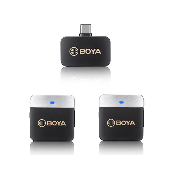 BOYA BY-M1V 2.4GHz Dual-Channel Wireless Microphone System - boyathailand