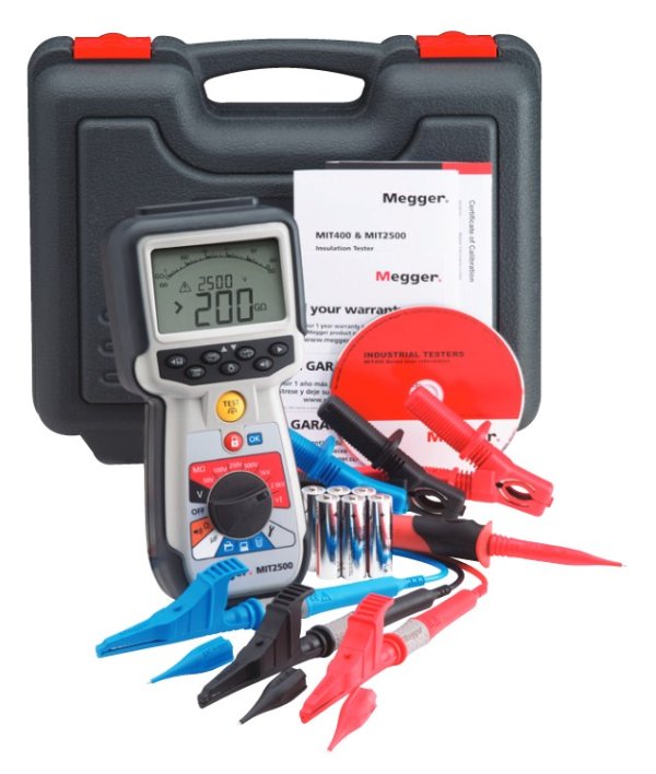 MIT2500 HIGH VOLTAGE HAND-HELD INSULATION AND CONTINUITY TESTER - megger