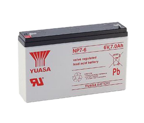 แบตเตอรี่ YUASA NP7-6 (VRLA Type) 6V 7Ah - rungseng