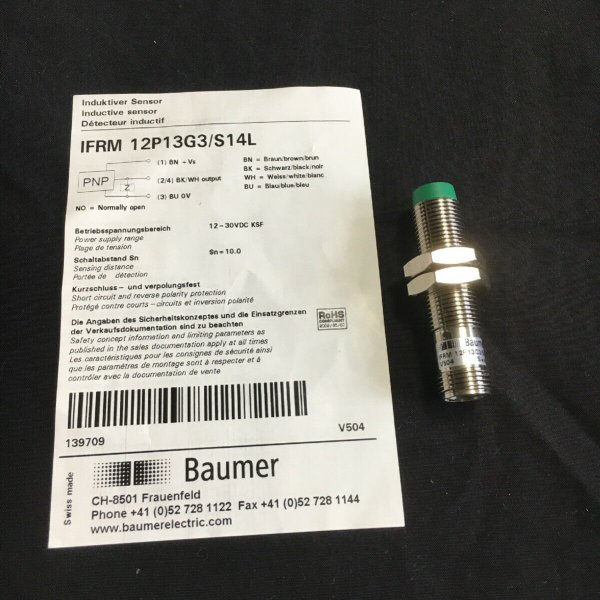 Baumer Inductive Proximity Sensor - flowautomech