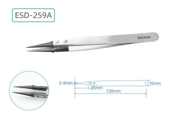 ESD-259A Tweezers - worth-instruments