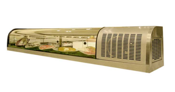 Sushi Display Showcase - somerville-siam