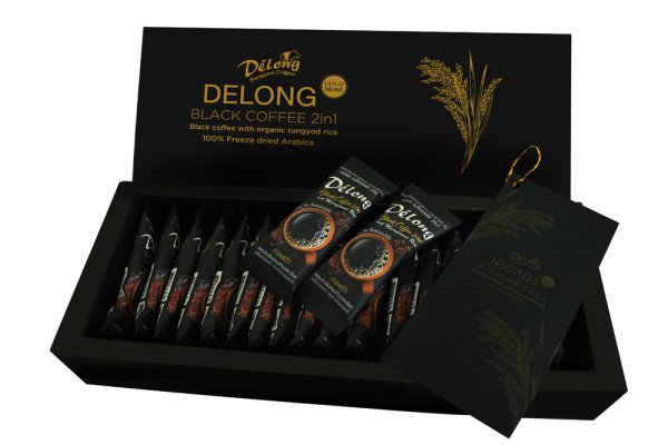 Delong Black Coffee 2in1 Gold Blend - delongcoffeemix