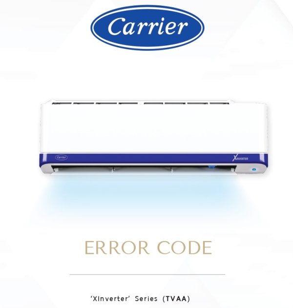 ERROR CODE CARRIER X INVERTER TVAA Premiereasternair