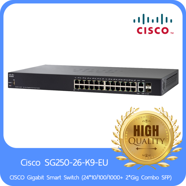 CISCO Gigabit Smart Switch (24*10/100/1000+ 2*Gig Combo SFP) - Hstn