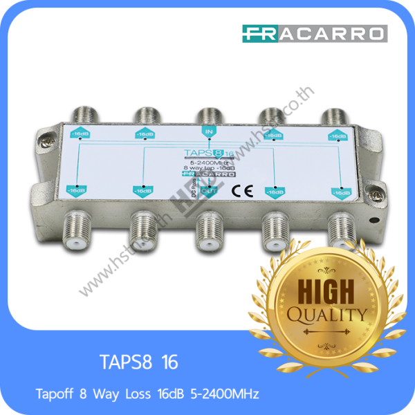 TAPS8 Tapoff 8 way tap loss xx dB 5-2400MHz - hstn