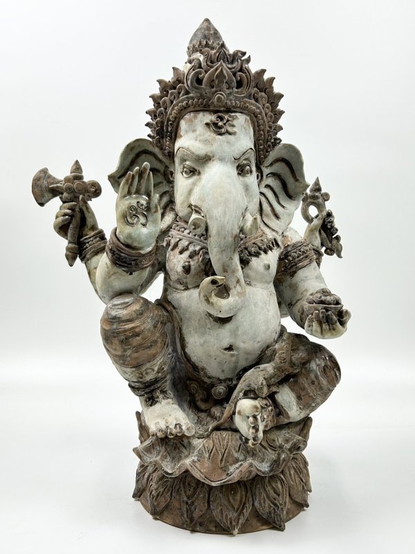 พระพิฆเนศ กระเบื้องดินเผา - sukjaiantique