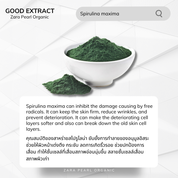 Spirulina maxima - zarapearlthailand