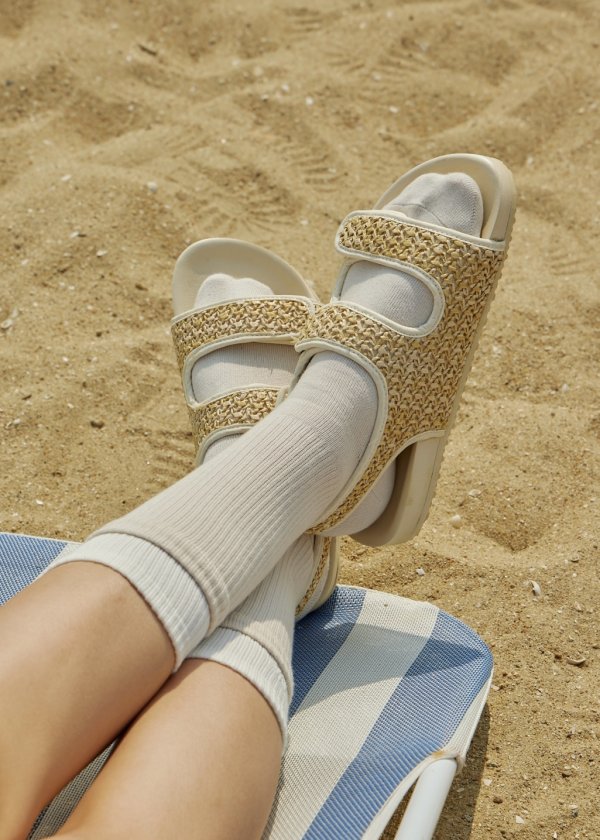 THAK SLINGBACK SANDALS “MORNING : BEIGE” - buffollow