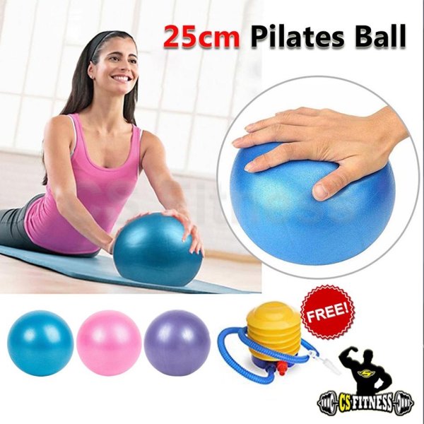 ลูกบอลโยคะ 25 Cm Free..ที่ปั๊มลม - Yoga Ball 25 Cm - csfitnessshop