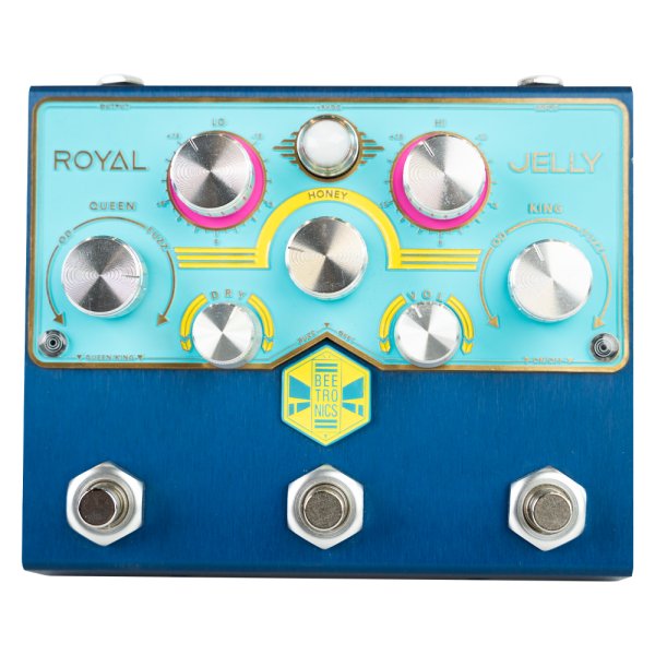 Beetronics Royal Jelly OD/Fuzz Limited Edition "All Blue" - stringsshop