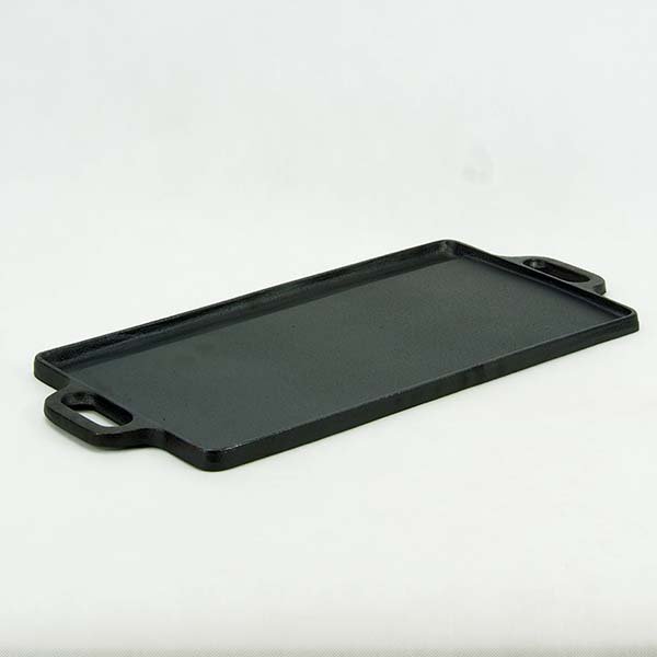 Rectangular Cast Iron plate 23.50x42.70 H.1.50 cm. - chaokohhotelsupplies