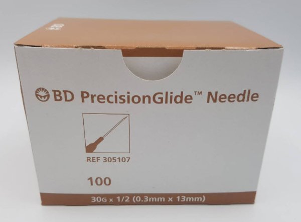 เข็ม BD PrecisionGlide Needle 30G x 1/2" - ruangwitmedical