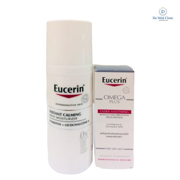 Eucerin Instant Calming Daily Moisturizer 50ml พิเศษแถม Eucerin OMEGA ...