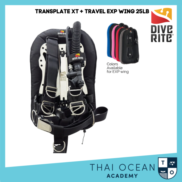 Dive Rite TRANSPLATE XT with TRAVEL EXP WING (25LB) บีซีดีวิง เพลทแสตน ...