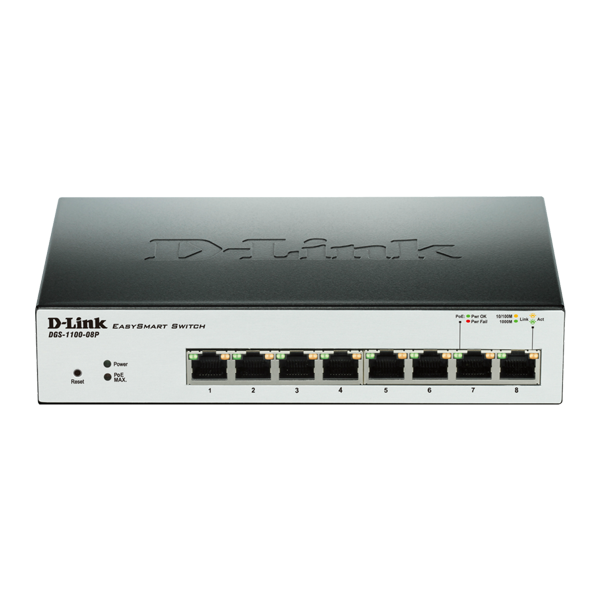 ขาย D-Link DGS-1100-08P 8-Port Gigabit PoE Smart Switch ราคาล่าสุด ราคา ...