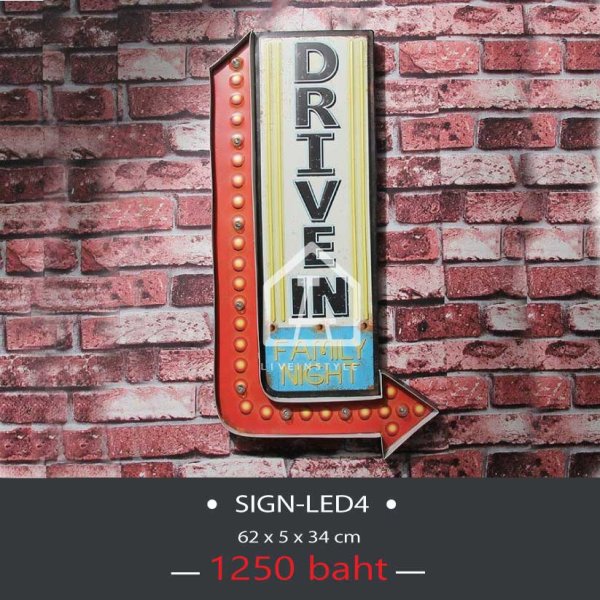 Drive INN - Iron Walled LED lights - live-instyle