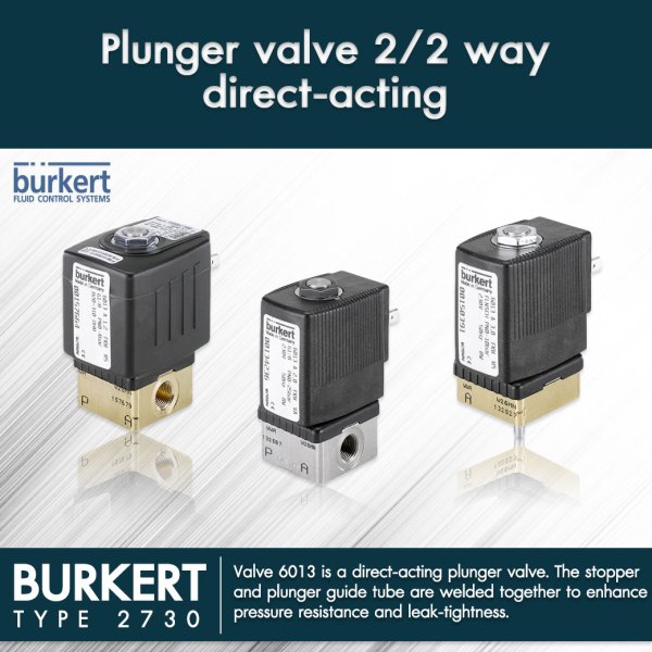 Plunger valve 2/2 way direct-acting - flutechthailand