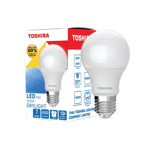 LED BULB TOSHIBA A60 G7 7W E27 - toshibalight
